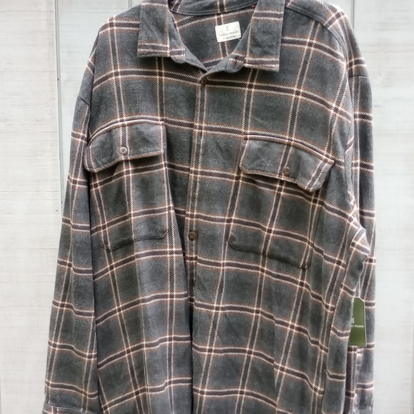 Mutual Weave | Jackets & Coats | Mutual Weave Mens Gray And Brown Plaid ...
